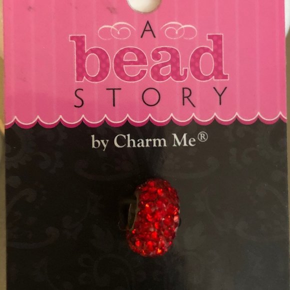 Charm Me Bead Story | Jewelry | New Full Red Crystal Bead Story Charm ...